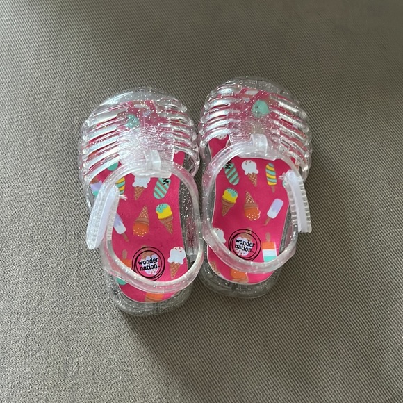wonder nation | Shoes | Wonder Nation Silicon Jelly Sandals Clear ...